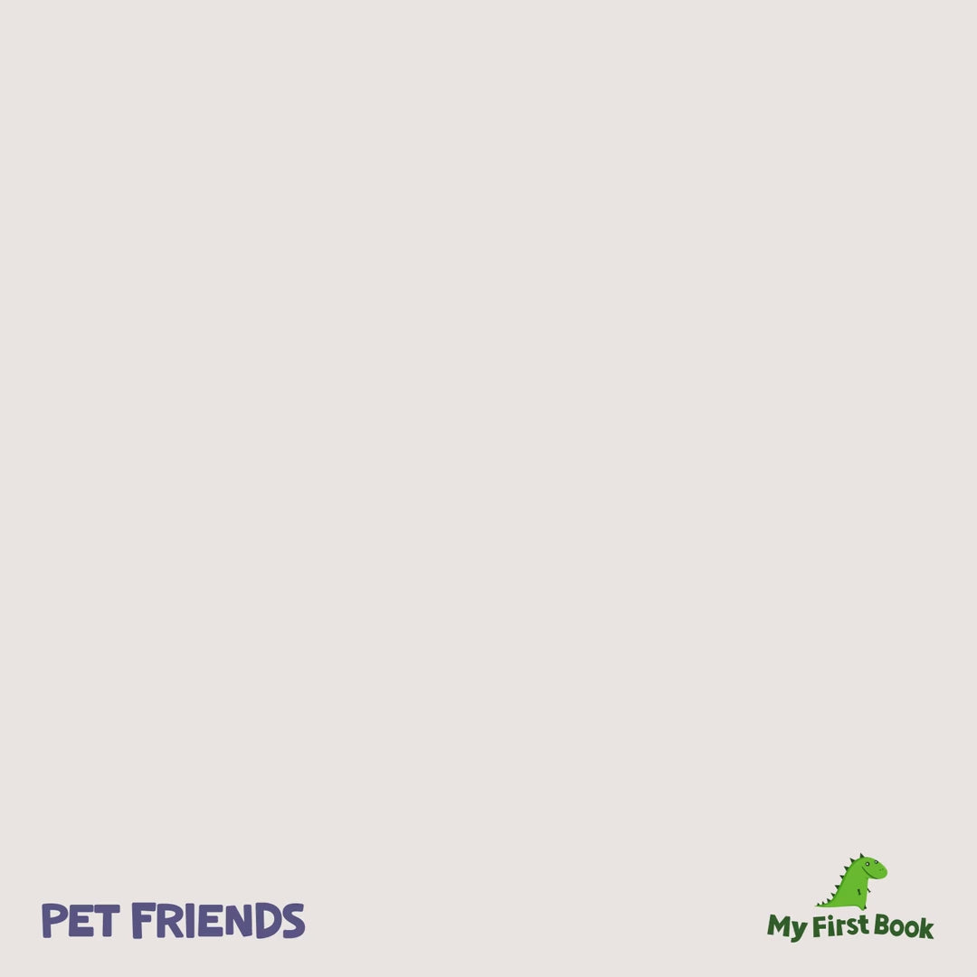 My First Book Pet Friends – Montessori Fabric Busy Book