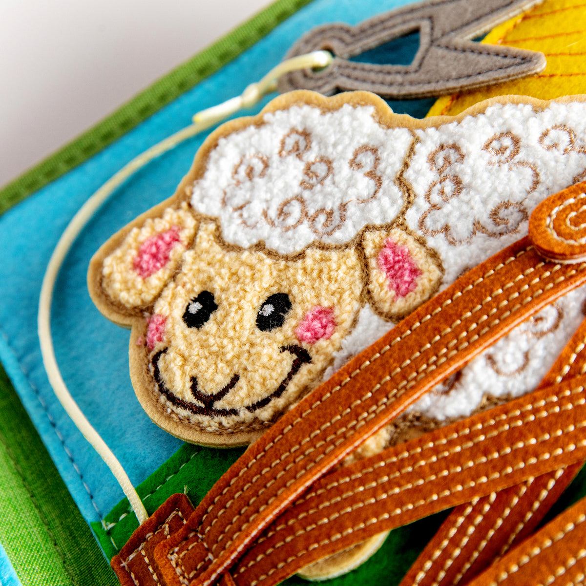 My First Book Busy Farm – Montessori Fabric Busy Book