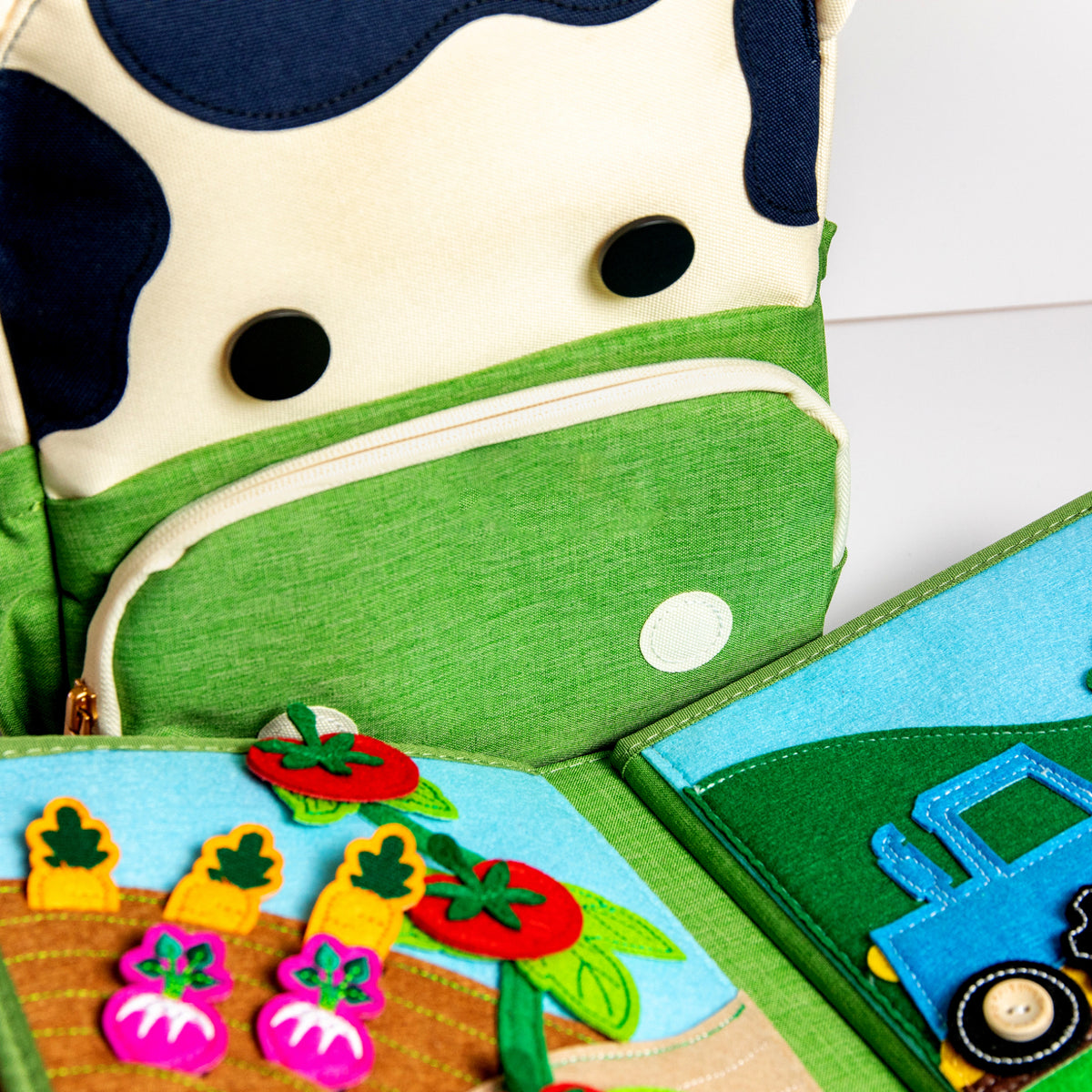 My First Book Busy Farm – Montessori Fabric Busy Book