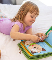 My First Book Busy Farm – Montessori Fabric Busy Book