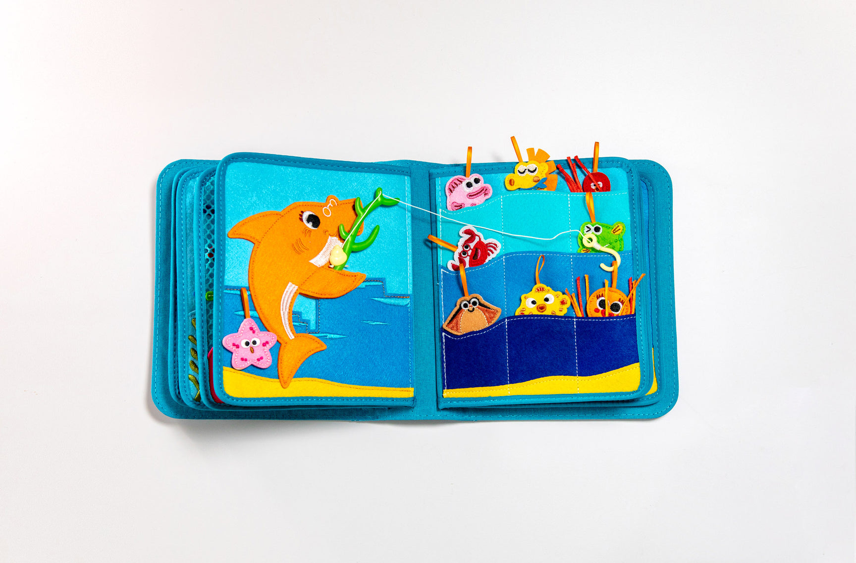 My First Book Baby Shark – Montessori Fabric Busy Book